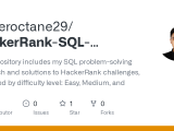 Github Cyberoctane29 Hackerrank Sql Problem Solving This Repository
