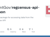 Github Quantgov Regcensus Api Python Python Package For Accessing