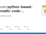 Github Vritansh Python Based Automatic Code Correction System And