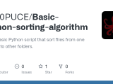 Github 0ct0puce Basic Python Sorting Algorithm Just A Basic Python