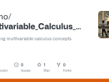 Github Bkimo Multivariable Calculus With Python Visualizing