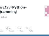 Github Kaaliya123 Python Programming Learning Python