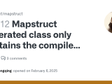 Mapstruct Generated Class Only Contains The Compile Error Information