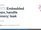 Embedded Python Handle Memory Leak Issue 54572 Python Cpython