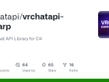 Github Vrchatapi Vrchatapi Csharp рџџјvrchat Api Library For C