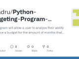 Github Dmadru Python Budgeting Program Example This Program Will