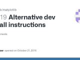 Alternative Dev Install Instructions Issue 7319 Matplotlib