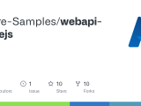 Github Azure Samples Webapi Nodejs
