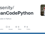 Github Jensenity Cleancodepython Clean Code In Python