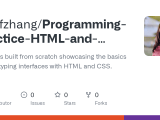 Github Fayefzhang Programming Practice Html And Css Basics Ii