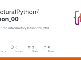 Github Structuralpython Lesson 00 Python Course Lesson 00