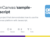 Github Opencanvas Sample Javascript Sample Project That Demonstrates