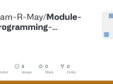 Github William R May Module 6 Programming Assignment 1