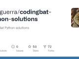 Github Diezguerra Codingbat Python Solutions Codingbat Python Solutions
