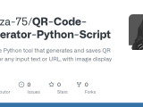 Qr Code Generator Python Script Qr Generator Py At Main Hafiza 75 Qr