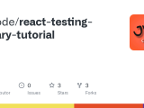 Github Jvlcode React Testing Library Tutorial