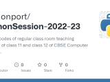 Github Pythonport Pythonsession 2022 23 Python Codes Of Regular
