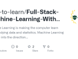 Github Free To Learn Full Stack Machine Learning With Python Machine