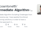 Github Marcoantonetti Intermediate Algorithm Scripting Challenges