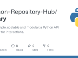 Github Python Repository Hub Library Easy Simple Scalable And