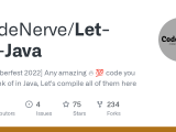 Github Codenerve Let Us Java Hacktoberfest 2022 Any Amazing 100