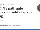 File Path Auto Completion Add In Path String Issue 373 Python