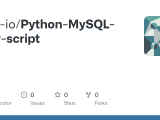 Github Sian Io Python Mysql Erp Script