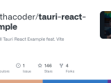 Github Lukethacoder Tauri React Example рџ ђ Small Tauri React Example