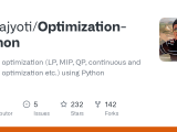 Github Tirthajyoti Optimization Python General Optimization Lp Mip