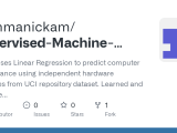 Github Prithmanickam Supervised Machine Learning Model To Predict