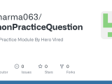 Github Nksharma063 Pythonpracticequestion Python Practice Module By