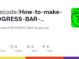 Github Turtlecode How To Make Progress Bar Javascript How To Make