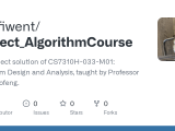 Github Confiwent Project Algorithmcourse The Project Solution Of