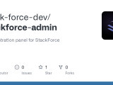 Github Stack Force Dev Stackforce Admin Administration Panel For