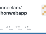 Github Kiranneelam Pythonwebapp