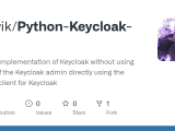 Github S4tvik Python Keycloak Api An Api Implementation Of Keycloak