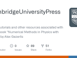 Github Cambridgeuniversitypress Numericalmethodsphysicswithpython