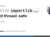 Importlib Reload Is Not Thread Safe Issue 126548 Python Cpython