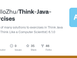Github Apollozhu Think Java Exercises One Out Of Many Solutions To
