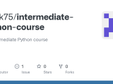 Github Think75 Intermediate Python Course An Intermediate Python Course
