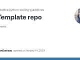 Template Repo Issue 7 Pollen Robotics Python Coding Guidelines
