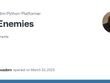 Enemies Issue 3 Techwithtim Python Platformer Github