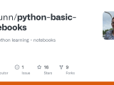Github Kgdunn Python Basic Notebooks Basic Python Learning Notebooks