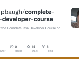 Github Profjpbaugh Complete Java Developer Course Code For The