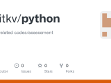 Github Sujitkv Python Python Related Codes Assessment