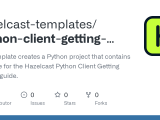 Github Hazelcast Templates Python Client Getting Started This