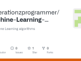 Github Generationzprogrammer Machine Learning Algorithms 5 Machine