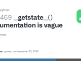 Getstate Documentation Is Vague Issue 37469 Python Cpython