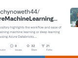 Github Ryanchynoweth44 Azuremachinelearningwithdatabricks This
