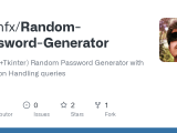 Github Hashfx Random Password Generator Python Tkinter Random